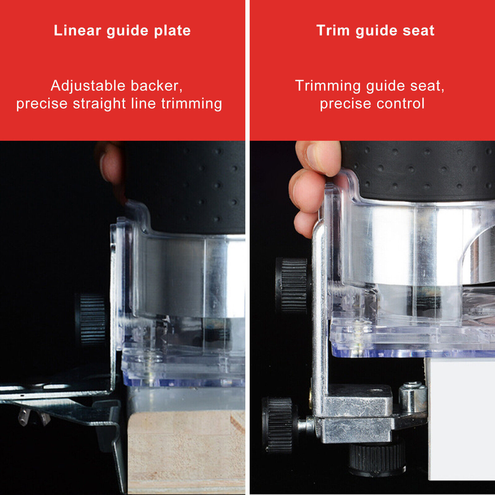800W 1/4" Electric Hand Trimmer Palm Router Woodworking Laminate Wood ...