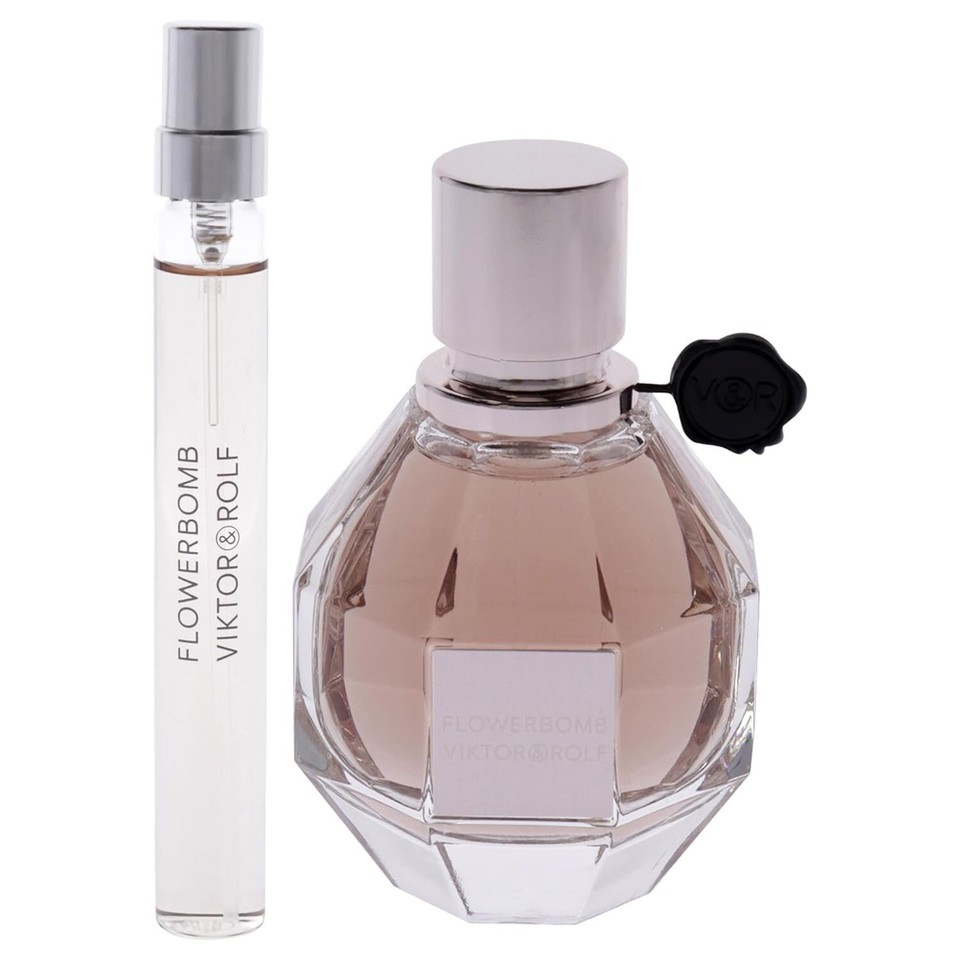Flowerbomb by Viktor & Rolf 2PC Travel Set - 1.7oz EDP Spray & 0.34oz ...