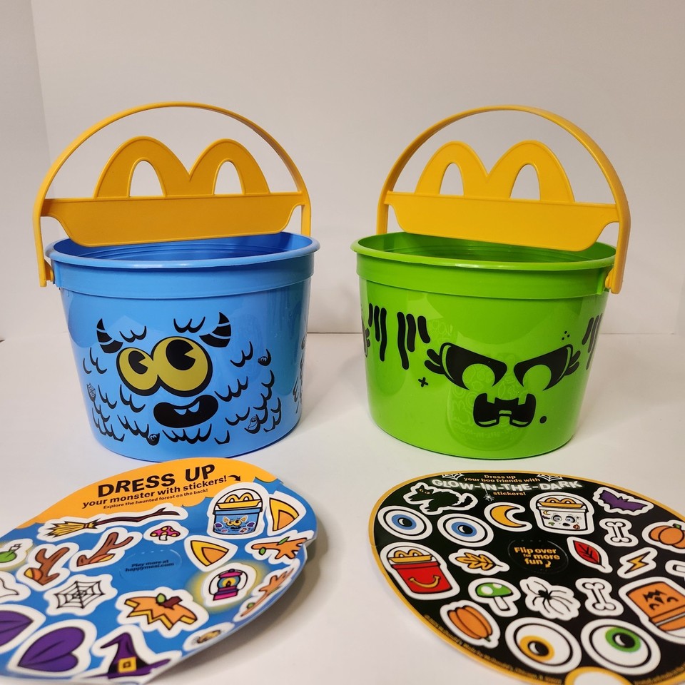 2024 - 2025 McDonalds Halloween Bucket Pail Classic Boo Buckets Happy ...