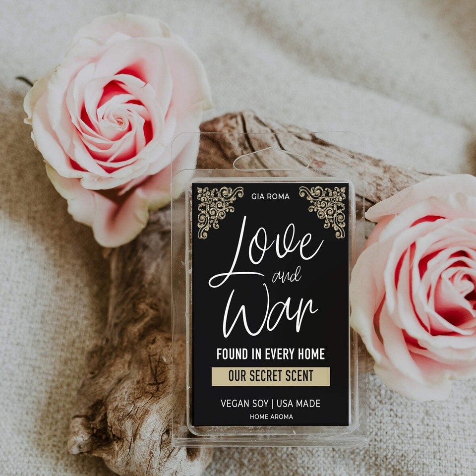 Love And War Scented Candle - Layered Home Fragrance Soy Blend 40hr ...
