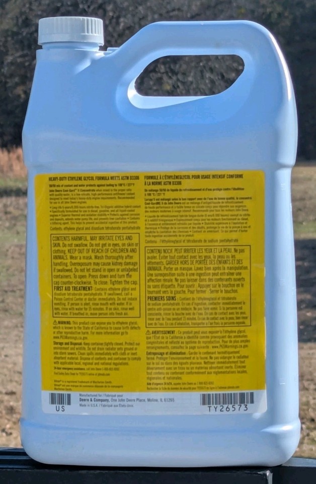 John Deere TY26573 Cool-Gard II Engine Coolant Fluid Concentrate | eBay