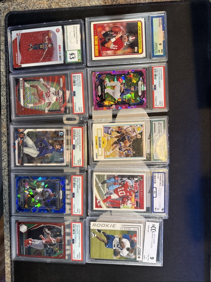 Football Basketball Baseball Graded Card Lot (72) Slabs | eBay