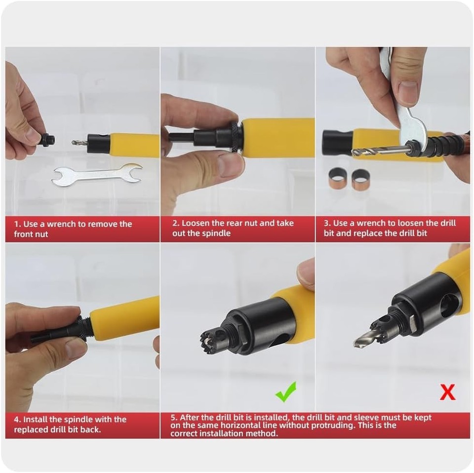 Rivet Removal Tool，Blind Rivets Drill Remover，Electric Drill Adapter ...