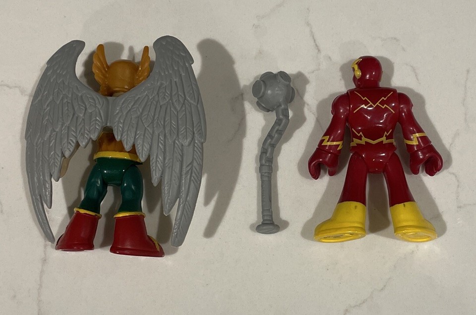DC Super Friends HAWKMAN Figure & The FLASH Imaginext Fisher-Price Hero ...