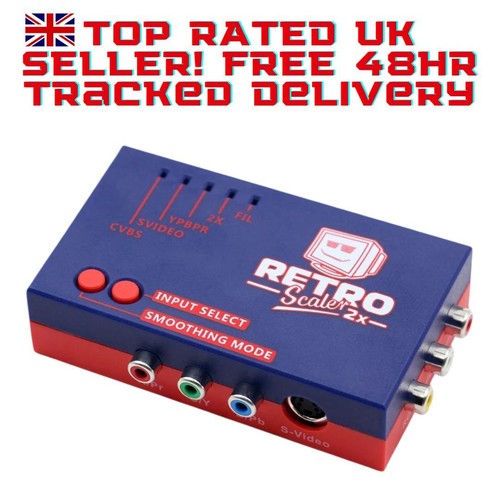RetroScaler 2x A/V to HDMI Up-Scaler Converter Sony PlayStation 1 and 2 ...