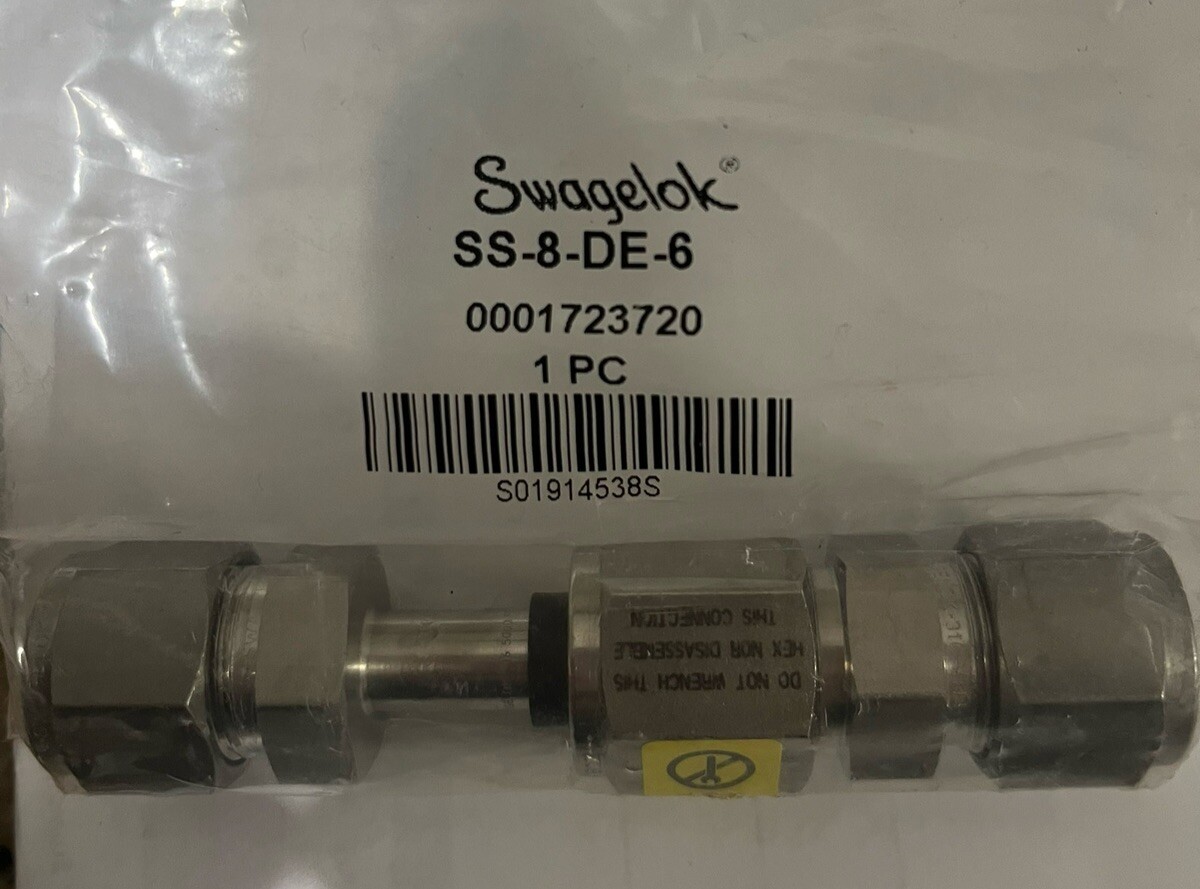 Swagelok SS-8-DE-6 Stainless Steel Tube Fitting Dielectric Union for ...