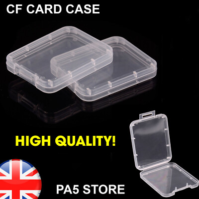 2x CF CARD STORAGE CASE HOLDER CONTAINER BOX SD Memory Compact Flash ...