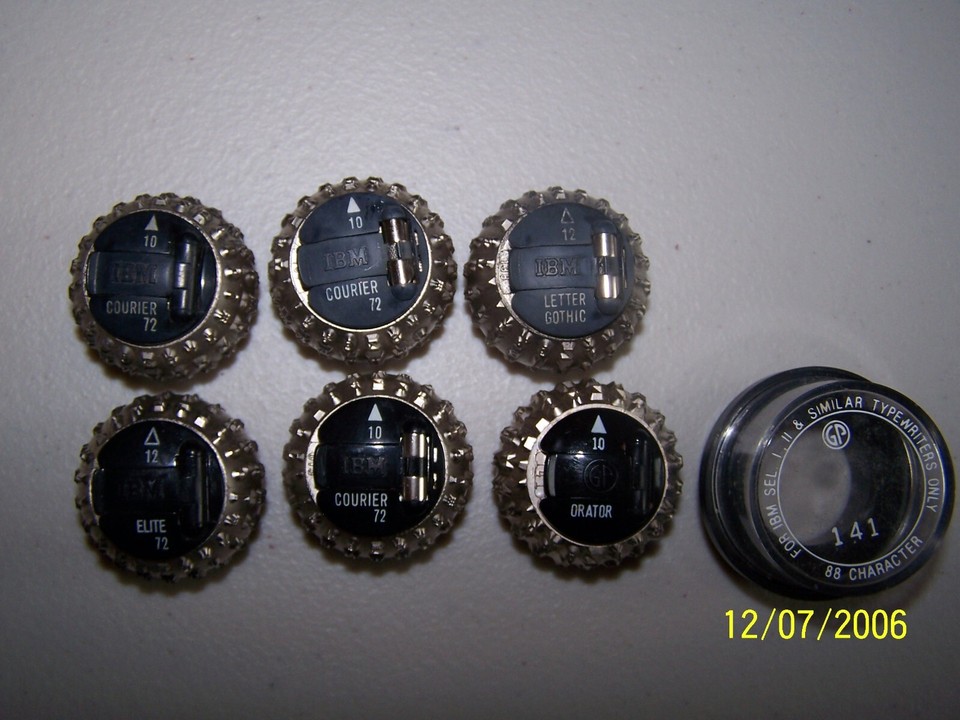 IBM Selectric Typewriter Balls Used (6 pcs) | eBay