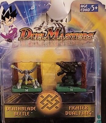 Duel Masters Deathblade Beetle & Fighter Dual Fang Figure 2-Pack Hasbro ...