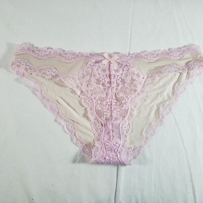Victoria's Secret Dream Angels Cheekini Medium Purple Ivory Soft Satin ...
