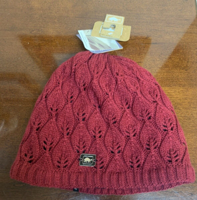 Unisex Adult Turtle Fur Beanie Merino Wool Winter Hat Aspen Burgundy ...