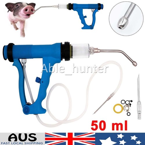 50ml CONTINUOUS DRENCH GUN - CATTLE SHEEP GOATS ORAL & POUR ON ANIMAL ...