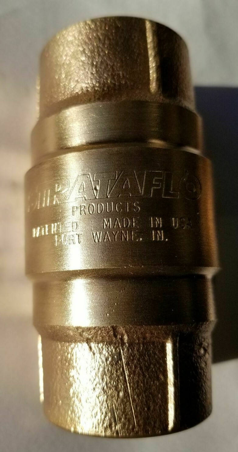 Strataflo No. 300 Check Valve 1" with Rubber Poppet 1 Inch 200lb | eBay
