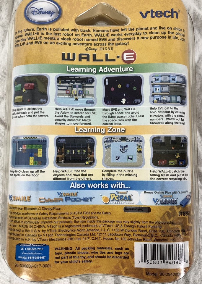Vtech V.Smile v-Motion Disney-Pixar Wall-E Ages 3-5 Years NEW | eBay