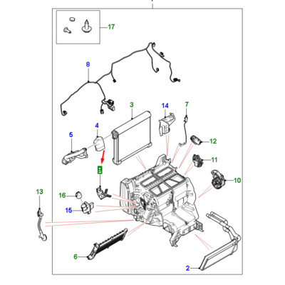 JAGUAR F-PACE X761 Heater Stepper Motor Actuator T4N23735 NEW GENUINE ...