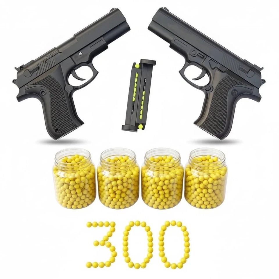 Realistic Army Style Mouser Toy Gun for Kids | Soft Bullet Pistol + 300 ...