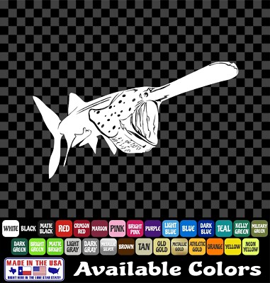 Spoonbill Paddlefish Mississippi Spoon-billed Catfish Sticker Decal ...