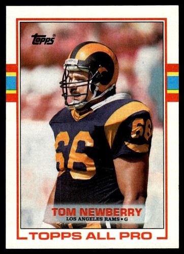 1989 Topps Ton Newberry Los Angeles Rams #123 | eBay