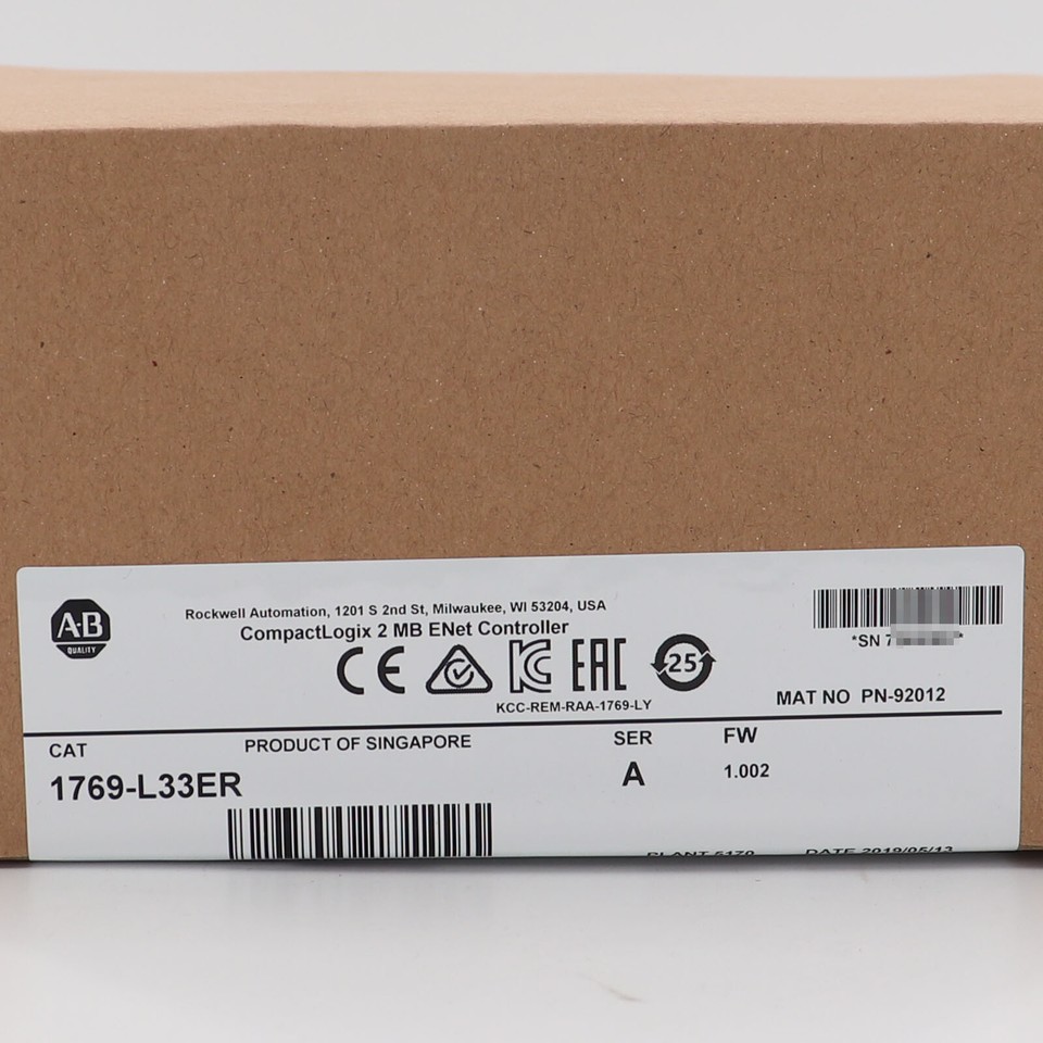 New Sealed Allen-Bradley 1769-L33ER CompactLogix ENet Controller AB ...