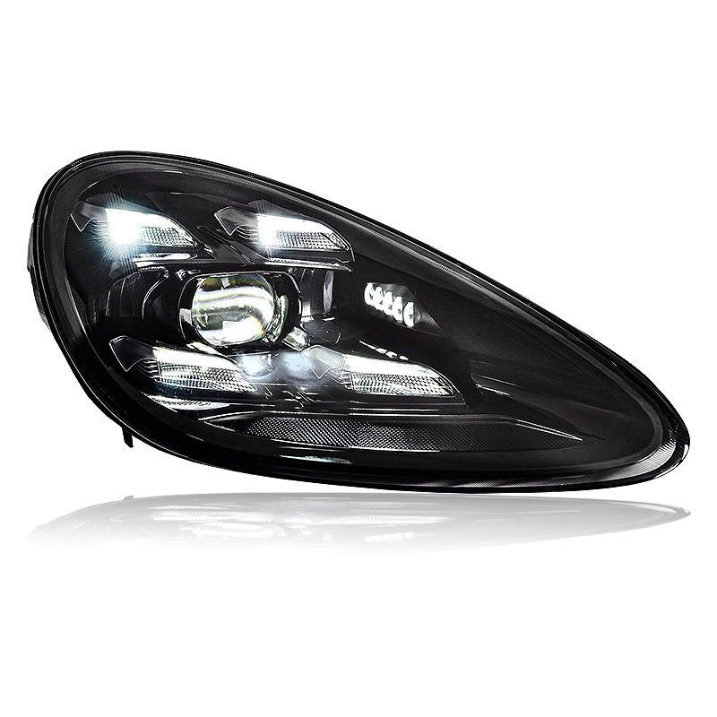 For Cayenne 958 2011-2014 2Pcs Matrix LED Laser DRL Headlight Assembly ...