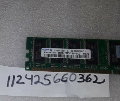 1GB PC DDR1 DDR PC3200 DDR-400 184PIN NON-ECC INTEL AMD PC DESKTOP ...