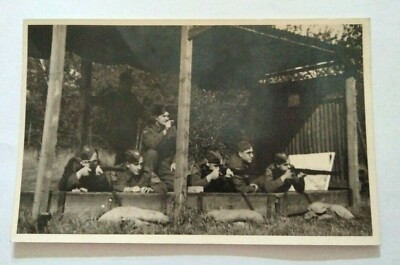 WW2 Soldiers Shooting Practice 1941 Photograph Postcard | eBay UK
