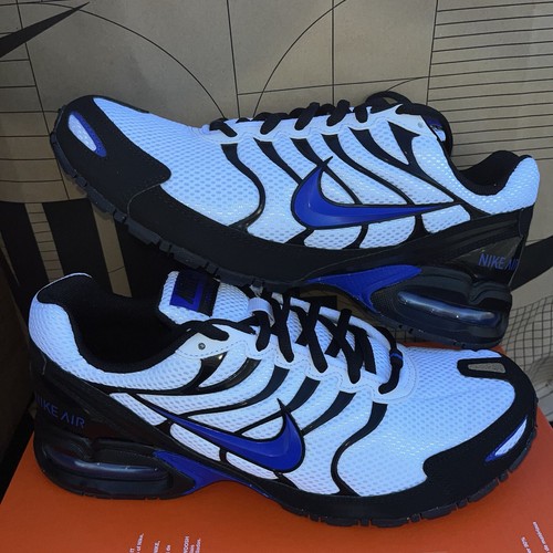 NEW Nike Air Max Torch 4 White Hyper Blue Black CW7026-100 Men’s Size ...