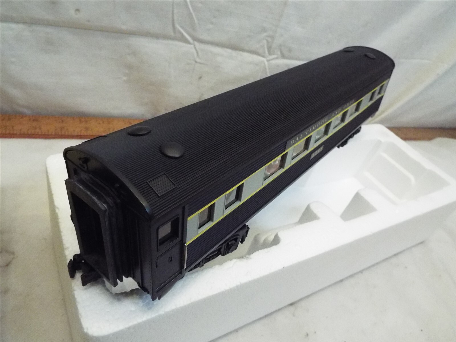 3 MTH Rail King Rolling Stock PRR Caboose Tank Car B&O Streamline Coach ...