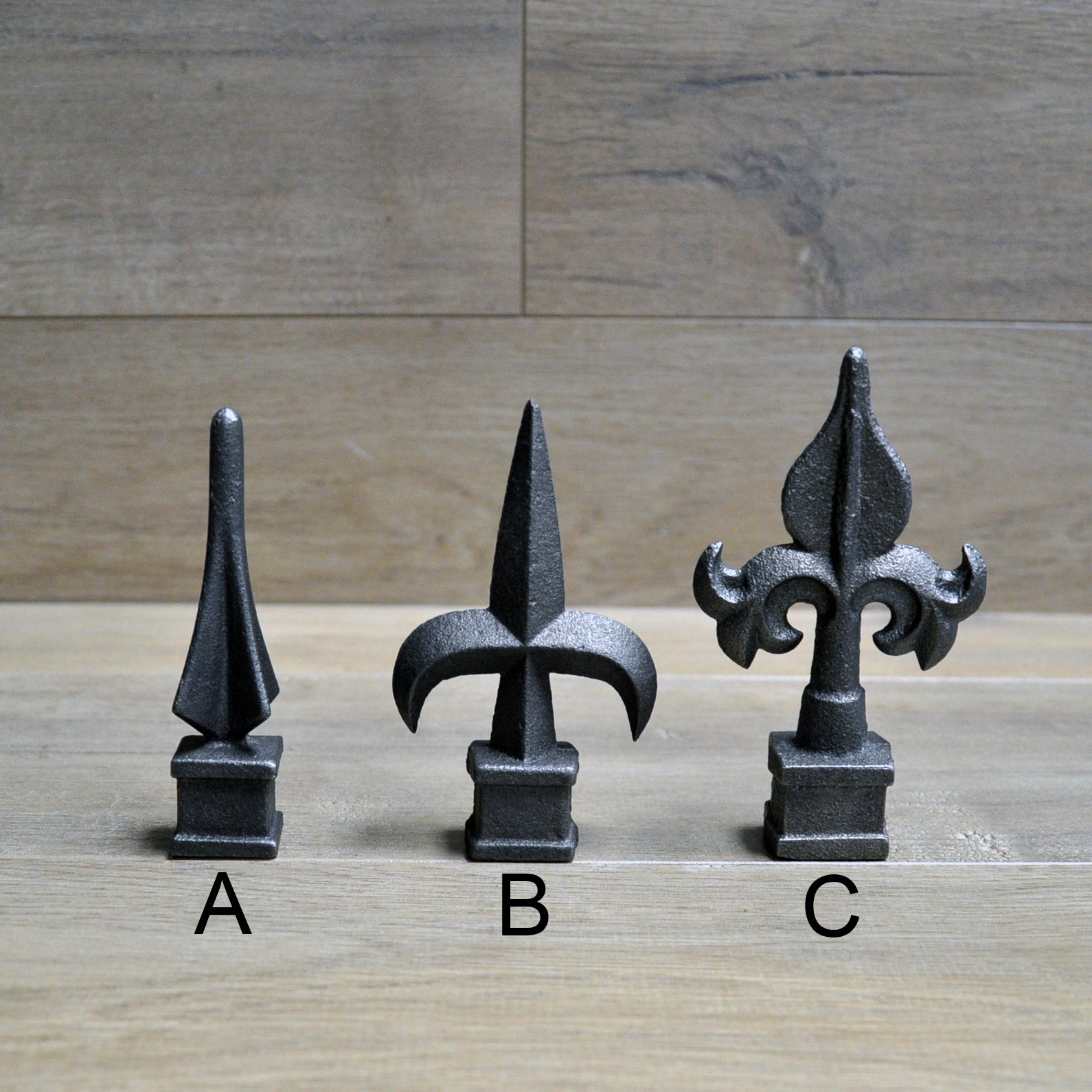 5/8" Cast Iron Spear, Finial, Spire, Ornamental Fence Topper Wrought ...