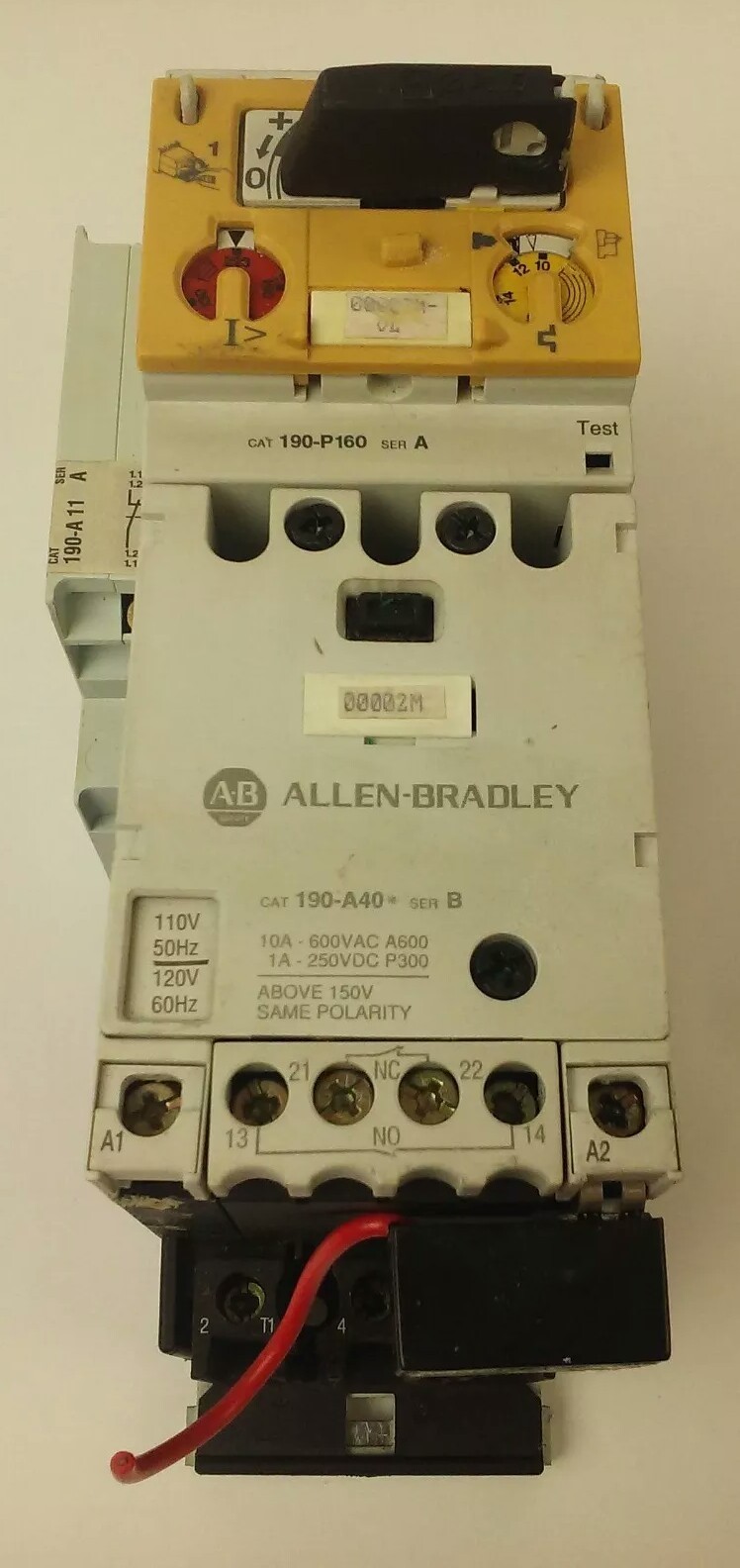 ALLEN-BRADLEY STARTER 190-MN, 190-P160, 190-A40, 190-A11, 199-FSMA1 ...
