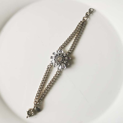 New 7" Jcrew Glass Floral Bracelet Gift Vintage Women Party Holiday ...