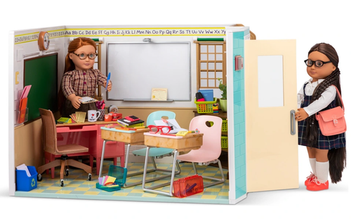 Our Generation School Room Awesome Academy Doll Playset (72L x 54W x ...
