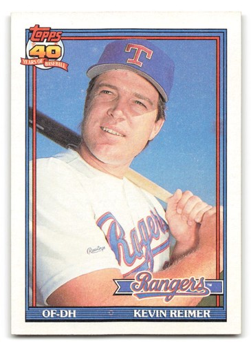 Kevin Reimer 1991 Topps BASEBALL #304 Texas Rangers | eBay
