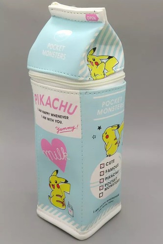 Pokemon Pikachu Milk Carton Pouch Fig Storage Bag 7cm x 21cm Used | eBay