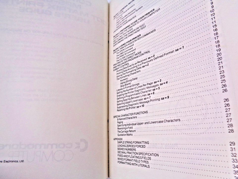 COMMODORE 64/128 -- MPS-802 DOT MATRIX PRINTER USER´S GUIDE (COMMO ...