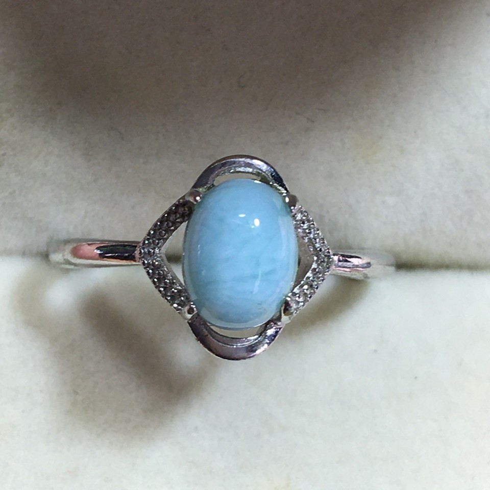 Larimar Gemstone Cabochon Atlantis Stone Blue Pectolite Gemstone ...