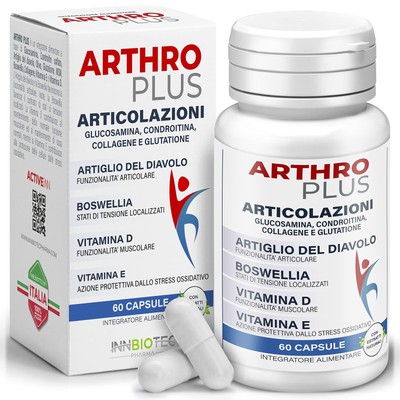 Arthro Plus Integratore Articolazioni con Vitamina E Glucosamina ...