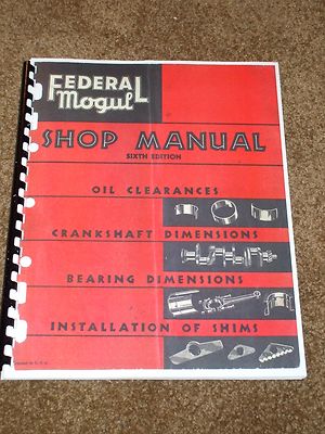 Federal Mogul Parts Catalog 1916-1948 Listings,Part #s,Dimensions ...