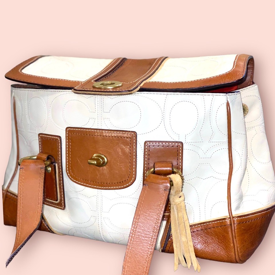 COACH Vintage 11332 Limited Edition Hampton Leather Carryall Tote Bag ...