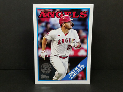 2023 Topps #88US-3 Mike Trout, Los Angeles Angels - 1988 Topps 35th ...