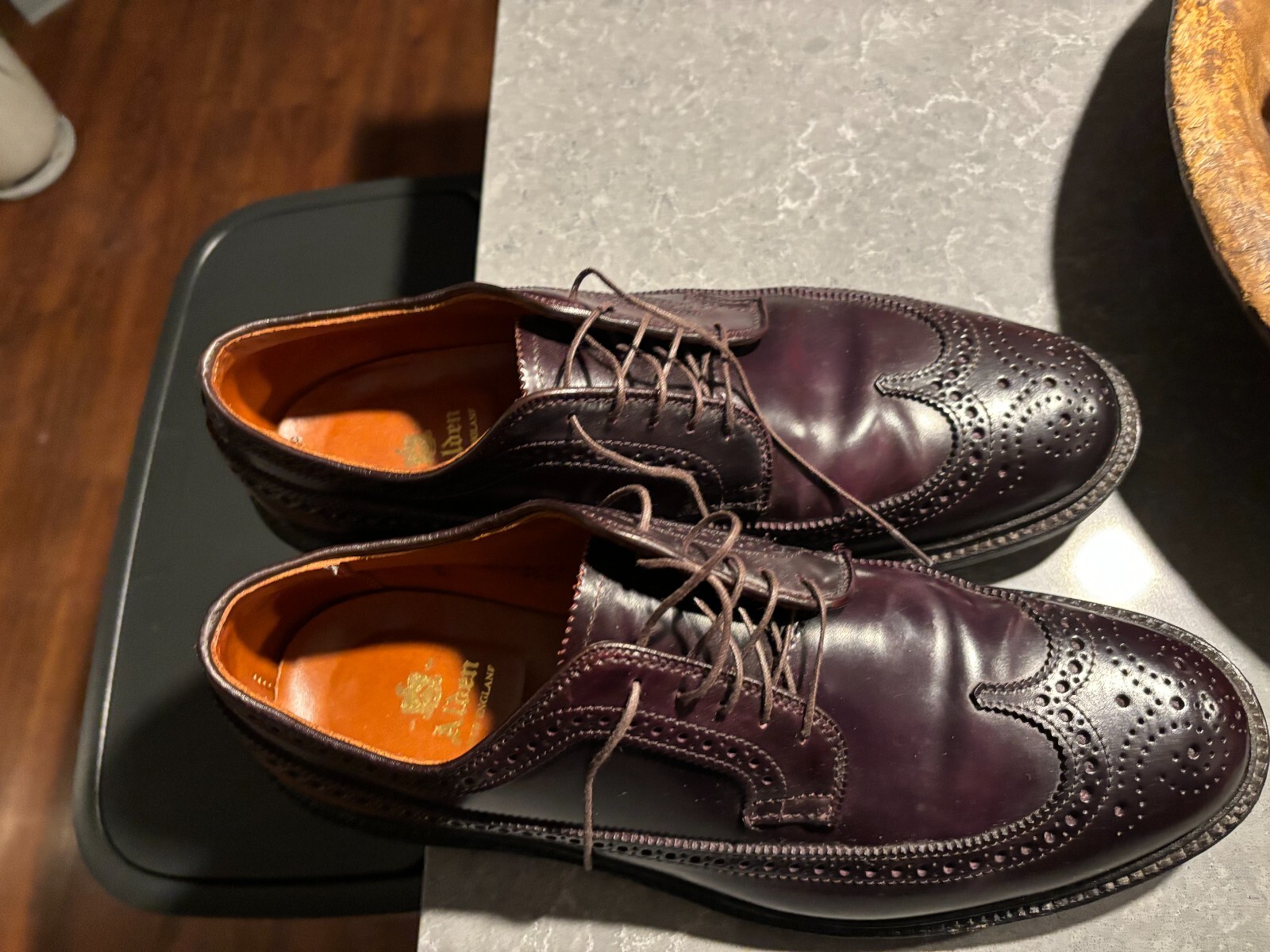 JCREW Alden Shell Cordovan Longwing Bluchers Wing Tip… - Gem
