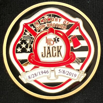 In memory of Jack Fire Chief Dave Crane Crown Point Challenge Coin | eBay