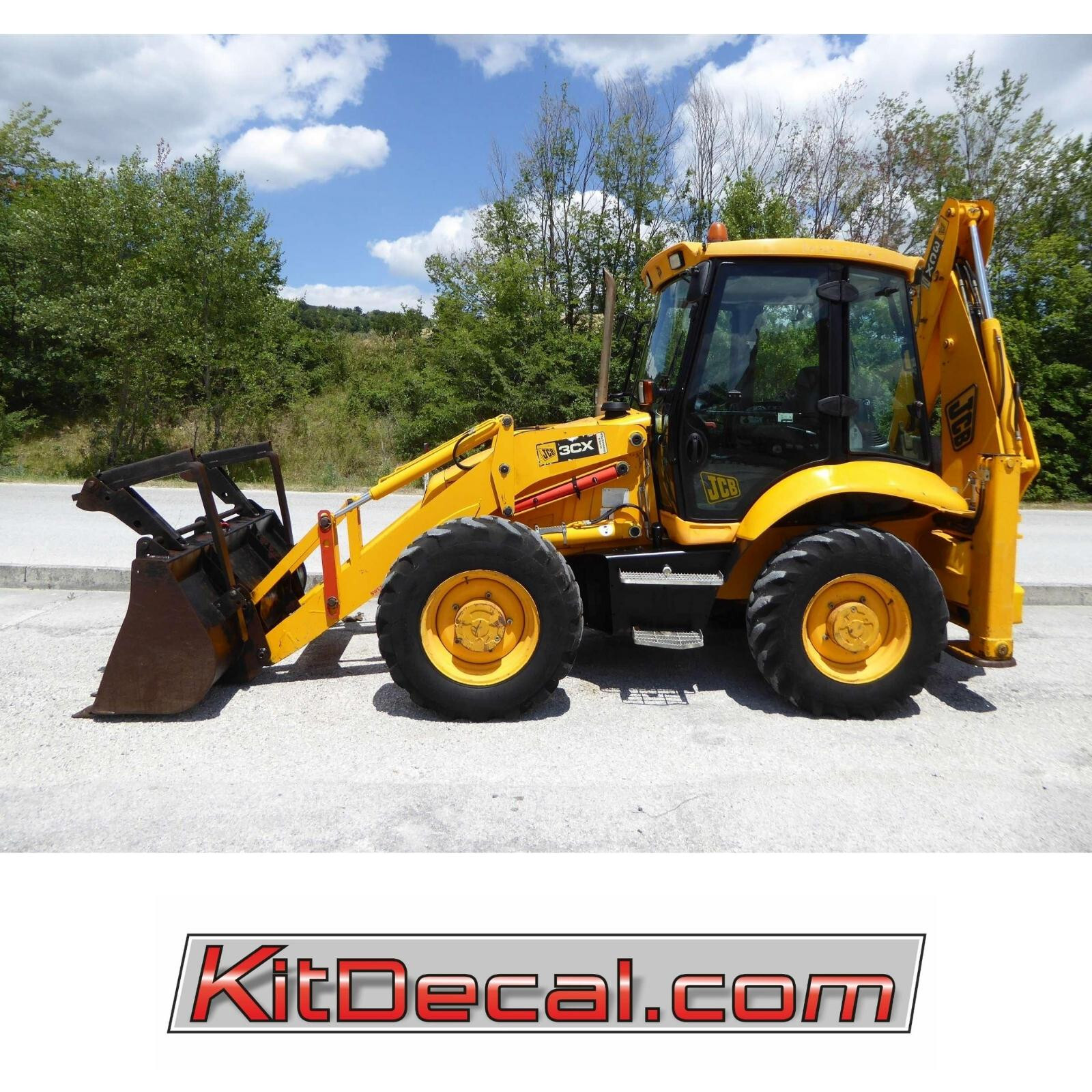 Kit Adesivi Stickers Decalcomanie JCB 3CX 4x4 Grafiche Complete ...
