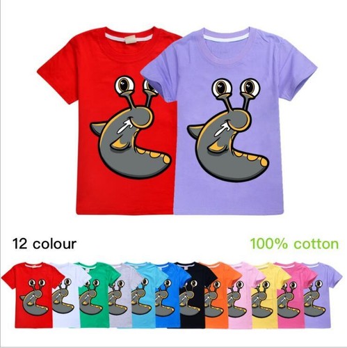 New Children's SLOGOMAN HOODY Youtube Short sleeved T-shirt Cotton Top ...