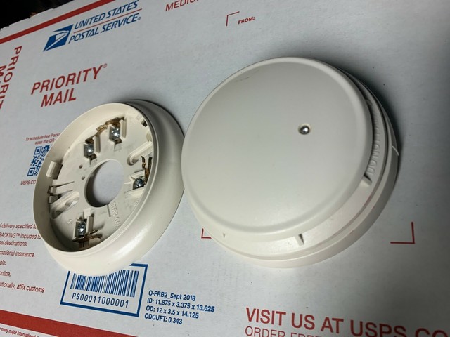 SIMPLEX 4098-9603 IONIZATION SMOKE DETECTOR HEAD W/ BASE 4098-9788 | eBay