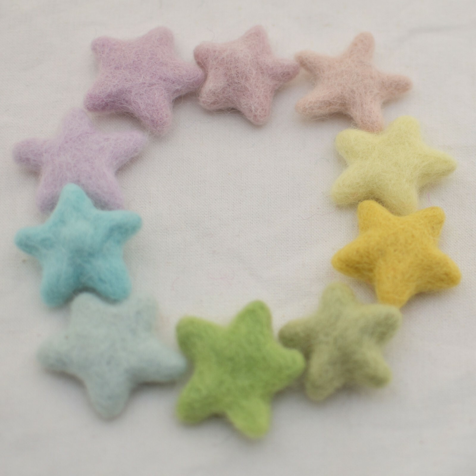 100% Wool Felt Stars - Handmade - Felted Stars - Assorted Colours | eBay