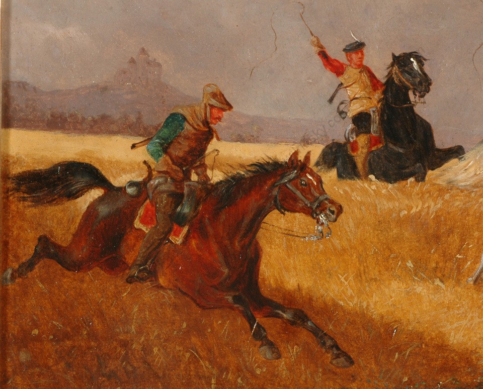 Alexander Ritter von Bensa (1820-1902) "Deer hunting in the Middle Ages ...