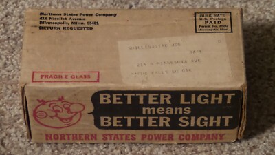 Vintage Reddy Kilowatt Advertising Light Bulb with NSP Box & Bulb ...