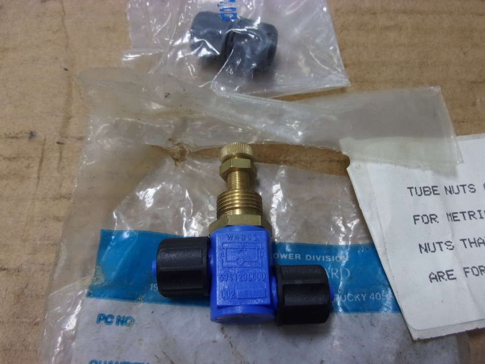Webco 5341200600 Pneumatic Air Manual Flow Control Valve 1/4" - 4 mm OD ...