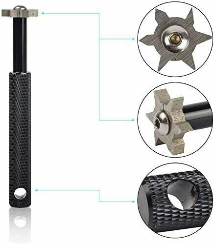 Golf Club Groove Sharpener/Cleaner Regrooving Tool 6 Heads Iron Wedge ...